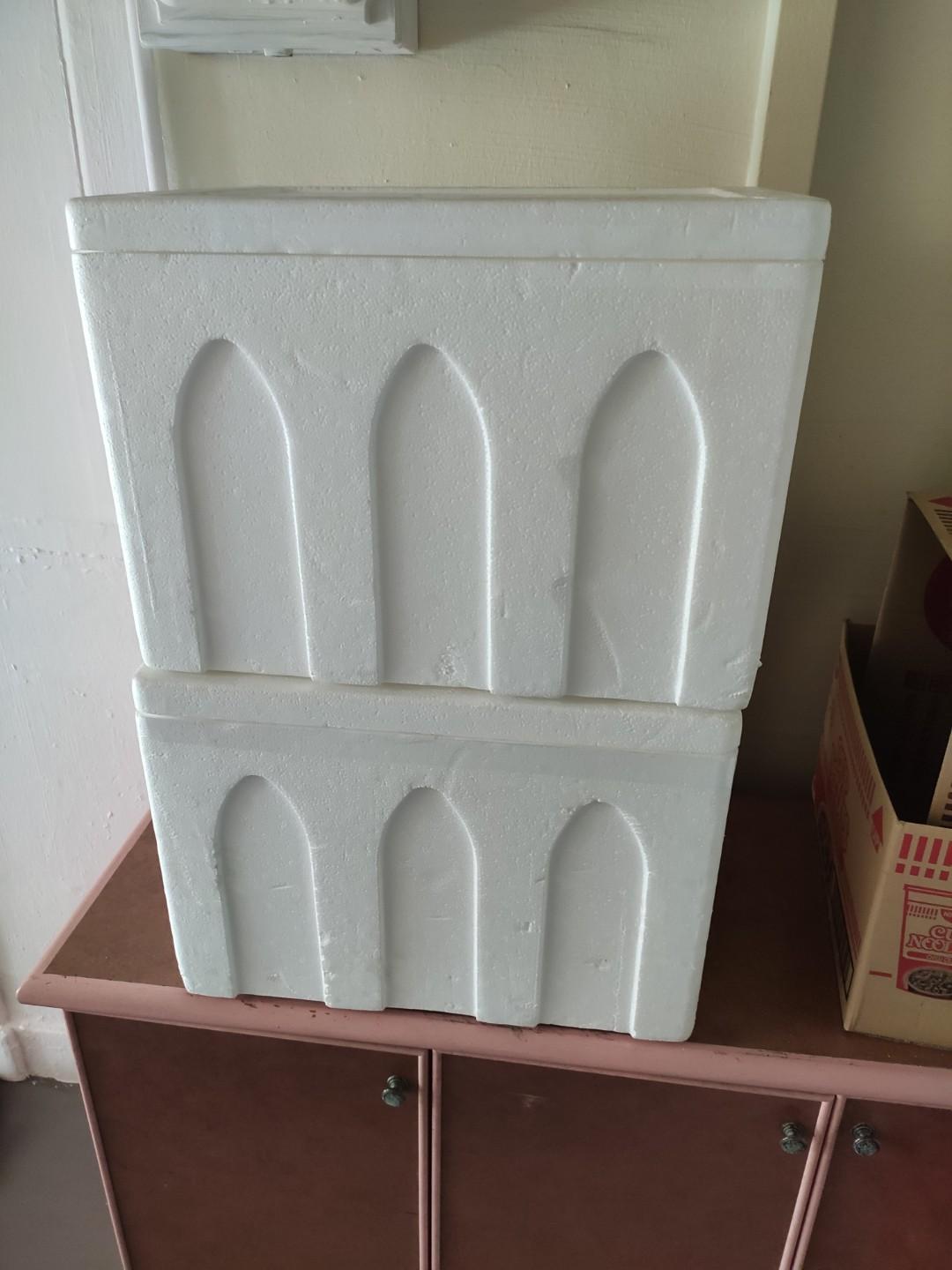 Large Styrofoam boxes. Clean, no odour., Home Appliances, Cooling & Air ...