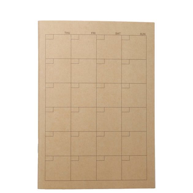 Muji Monthly Planner, Hobbies & Toys, Stationery & Craft, Stationery ...