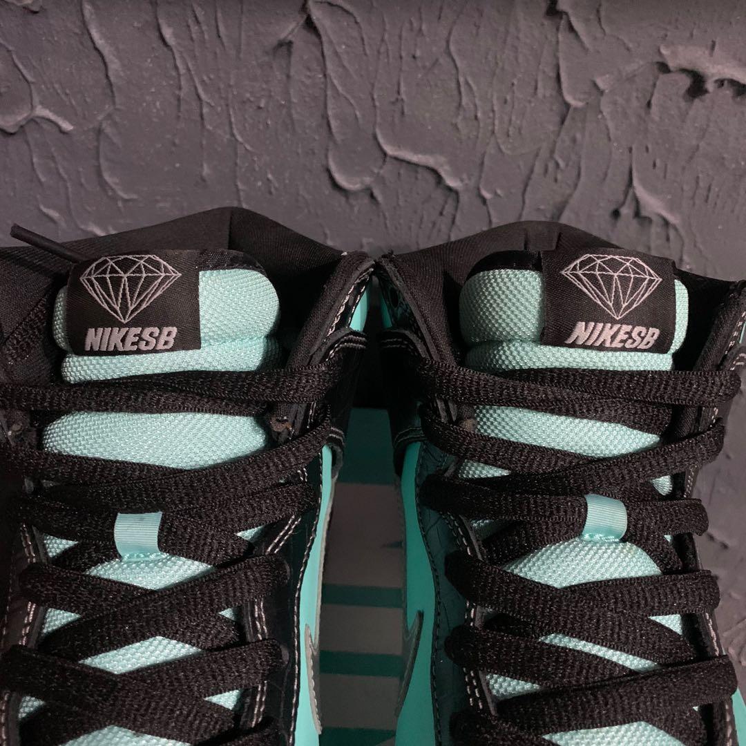 Nike SB Dunk High Diamond Supply Co. “Tiffany”, Men's Fashion, Footwear ...