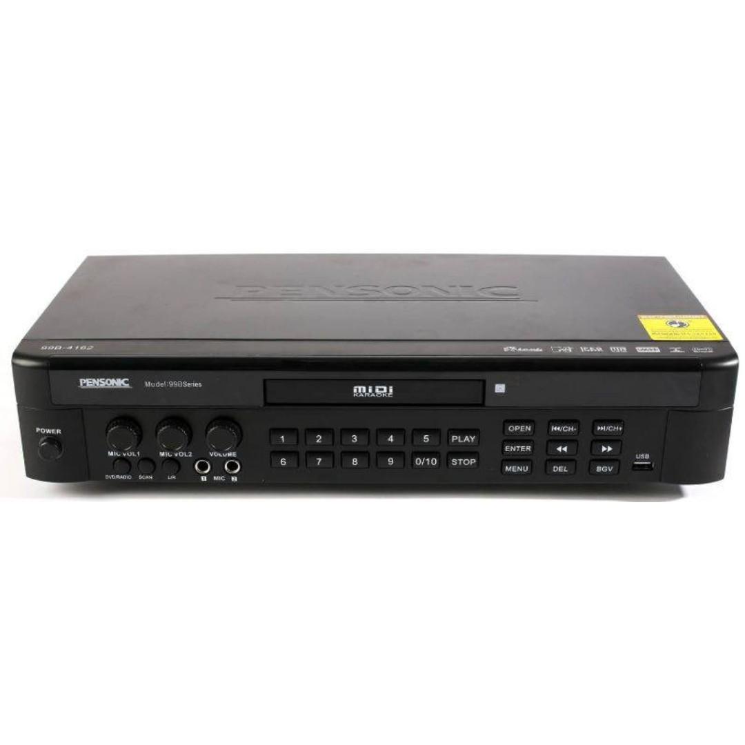 Pensonic 99B-4162 DVD Player with Karaoke / Videoke, Audio, Portable ...