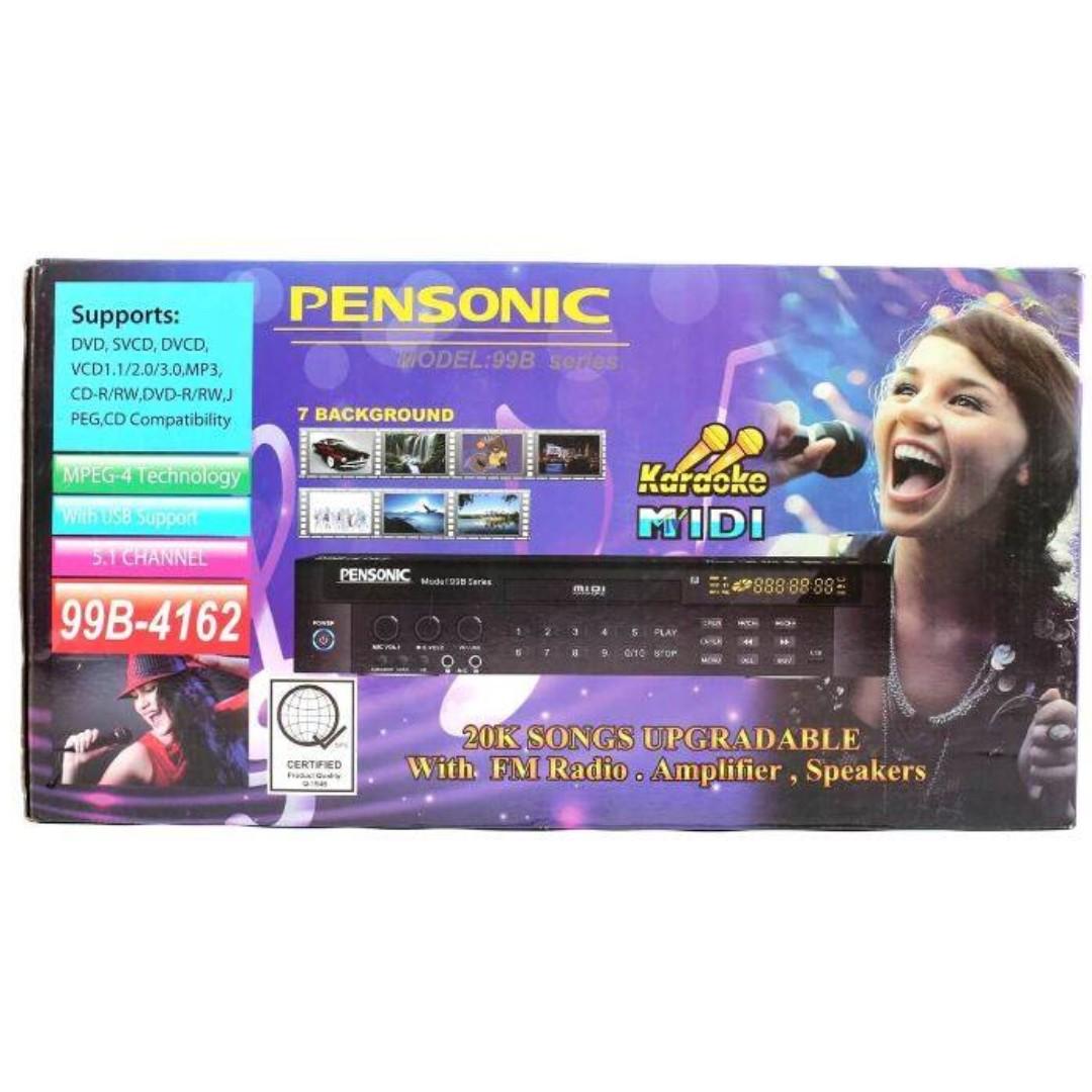 Pensonic 99B-4162 DVD Player with Karaoke / Videoke, Audio, Portable ...