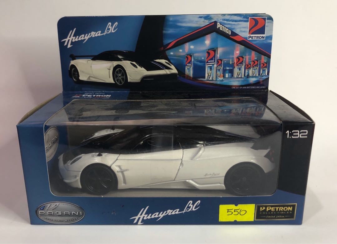 Peteon Pagani Huayra BC white, Hobbies & Toys, Toys & Games on Carousell