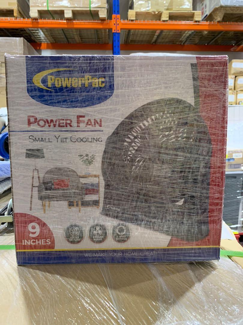 Powerpac Power Fan 9 inch Desktop, Furniture & Home Living, Lighting ...