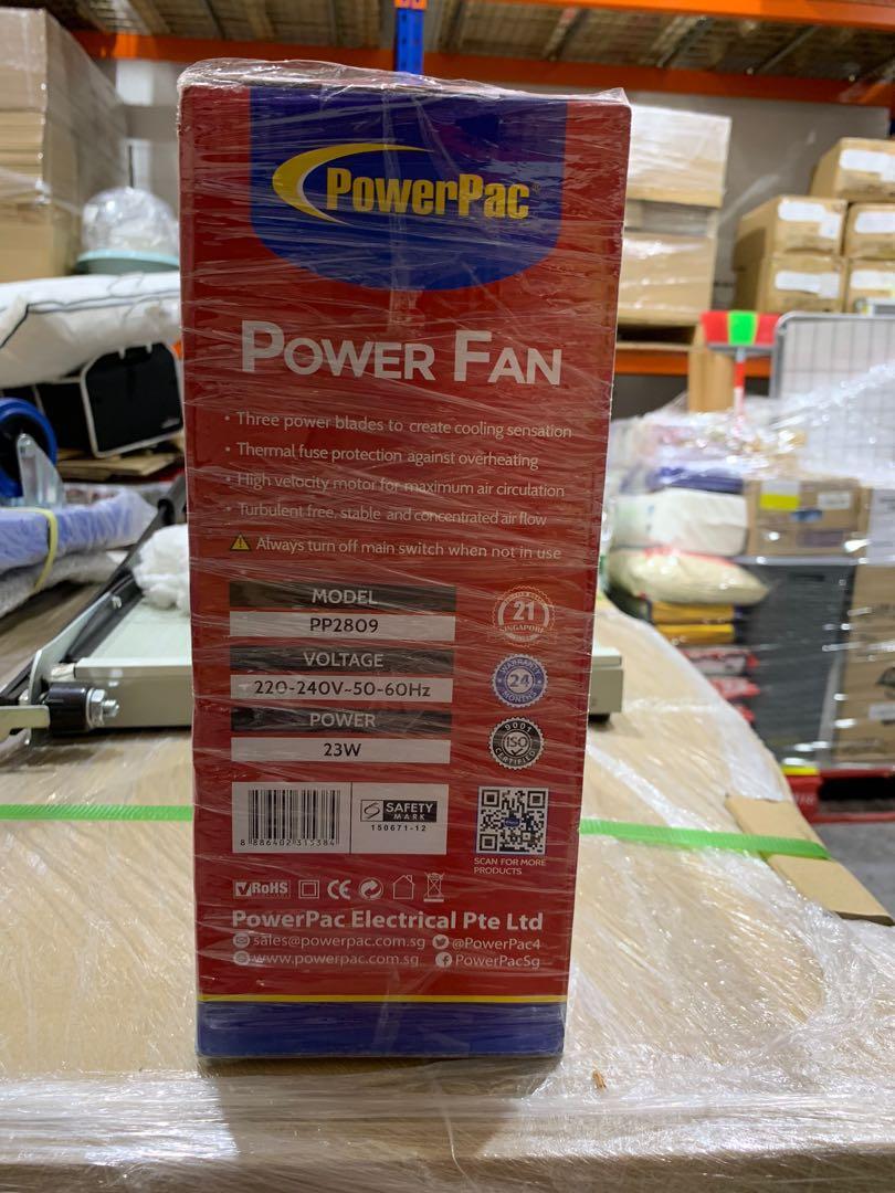 Powerpac Power Fan 9 inch Desktop, Furniture & Home Living, Lighting ...