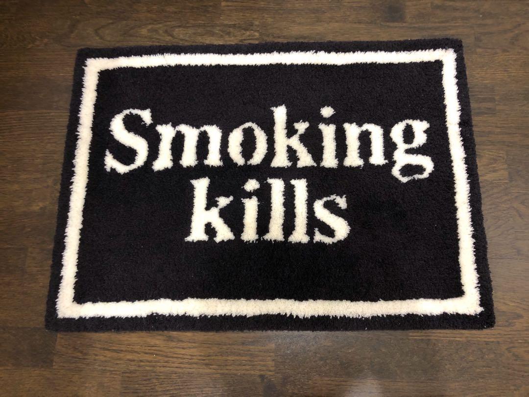 SMOKING KILLS floor mat, Health & Nutrition, Face Masks & Face Shields ...