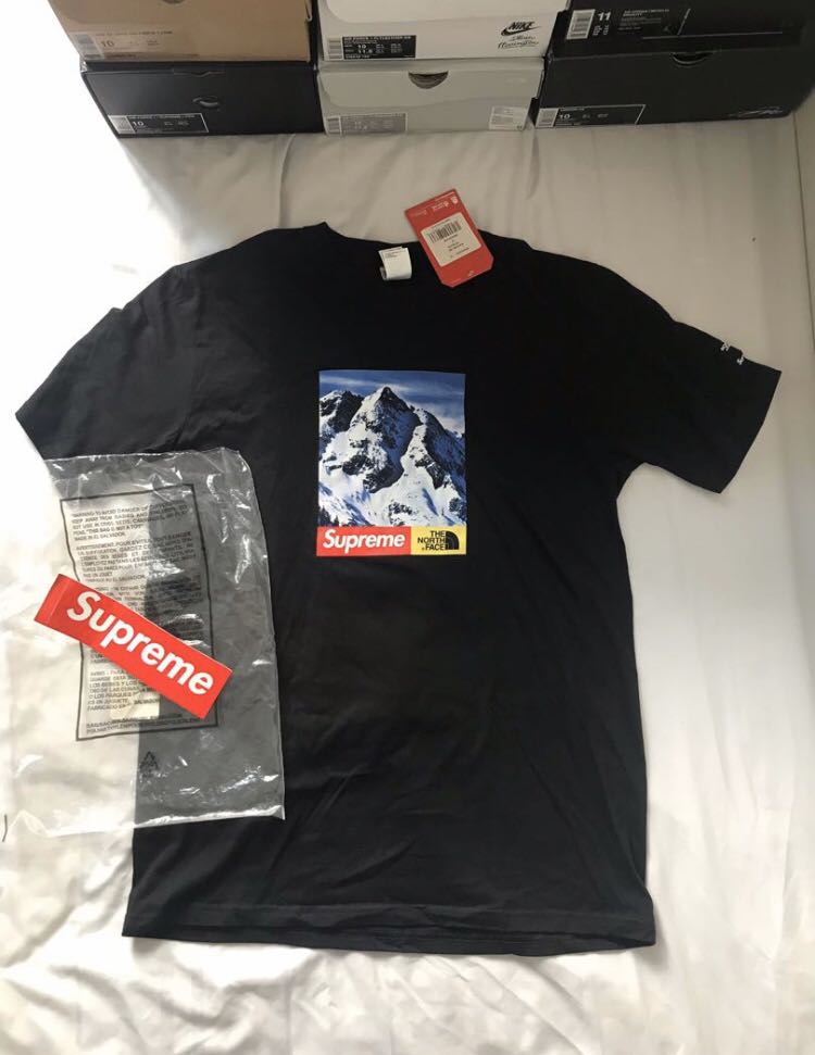 Supreme TNF Mountain Tee, Men's Fashion, Tops & Sets, Tshirts & Polo ...