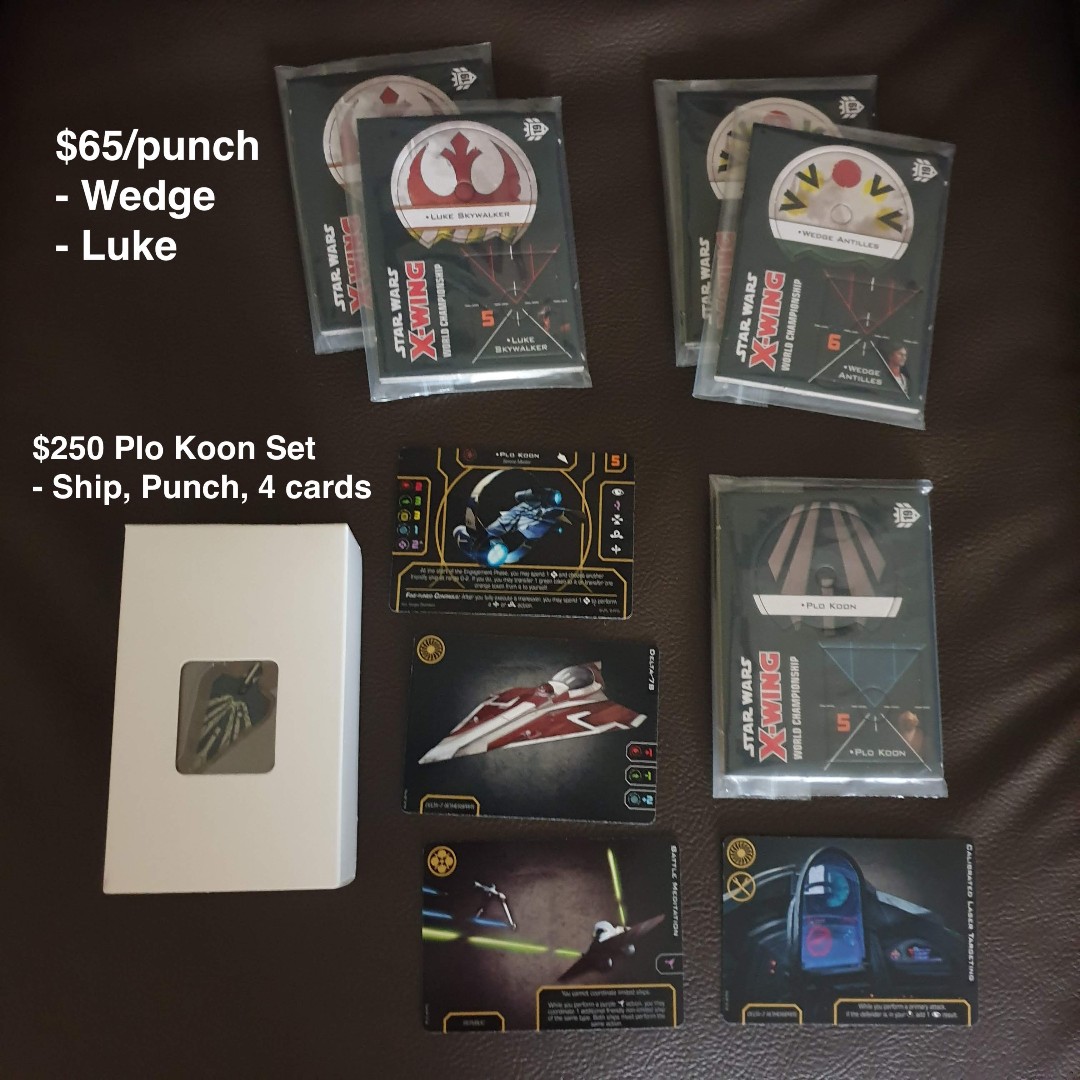 X-Wing Worlds SOS Promo Ship, Punch, Card, Template, Token, Hobbies ...