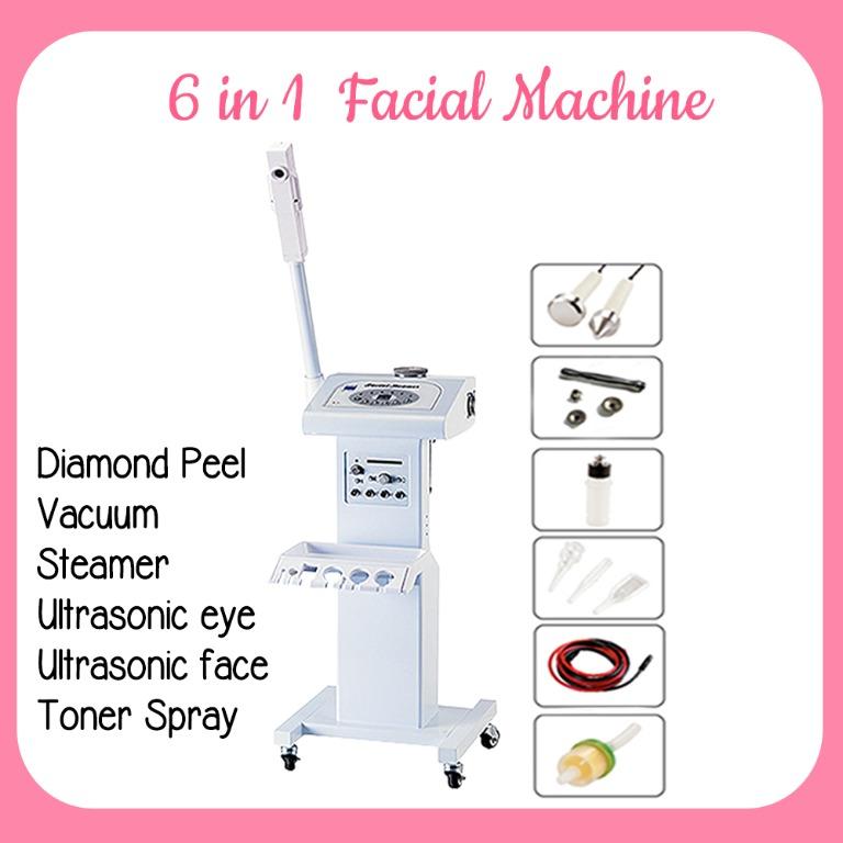 6 in 1 facial machine diamond peel free training, Beauty & Personal ...