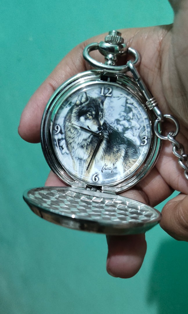 Agnew Wolf Pocket Watch, Men's Fashion, Watches & Accessories, Watches ...