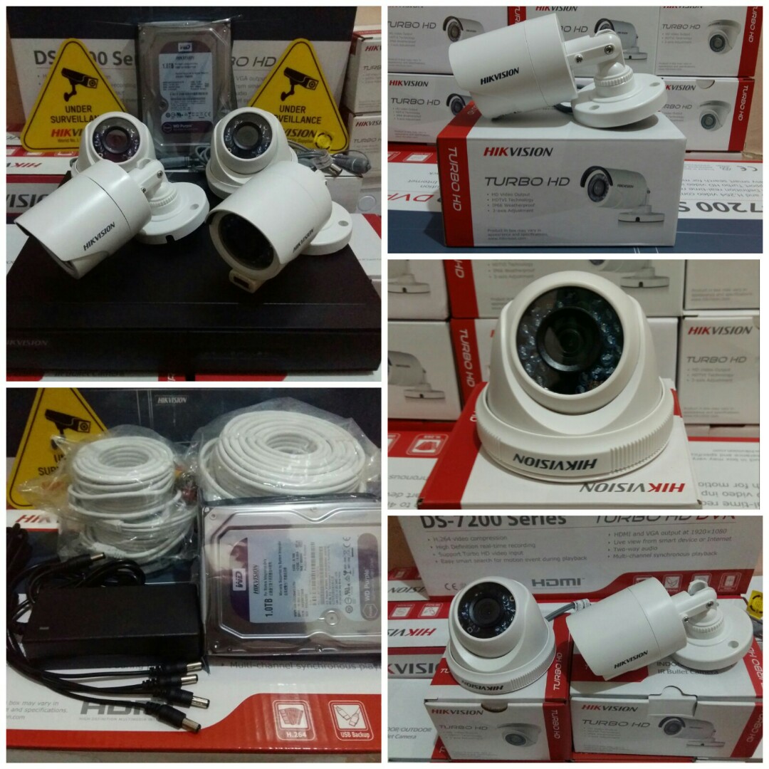 Cctv Hikvision DIY kit, Furniture & Home Living, Security & Locks ...