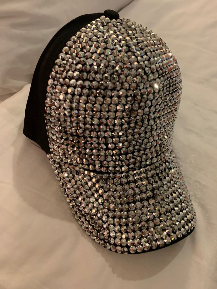 Crystal cap, Women's Fashion, Watches & Accessories, Hats & Beanies on ...