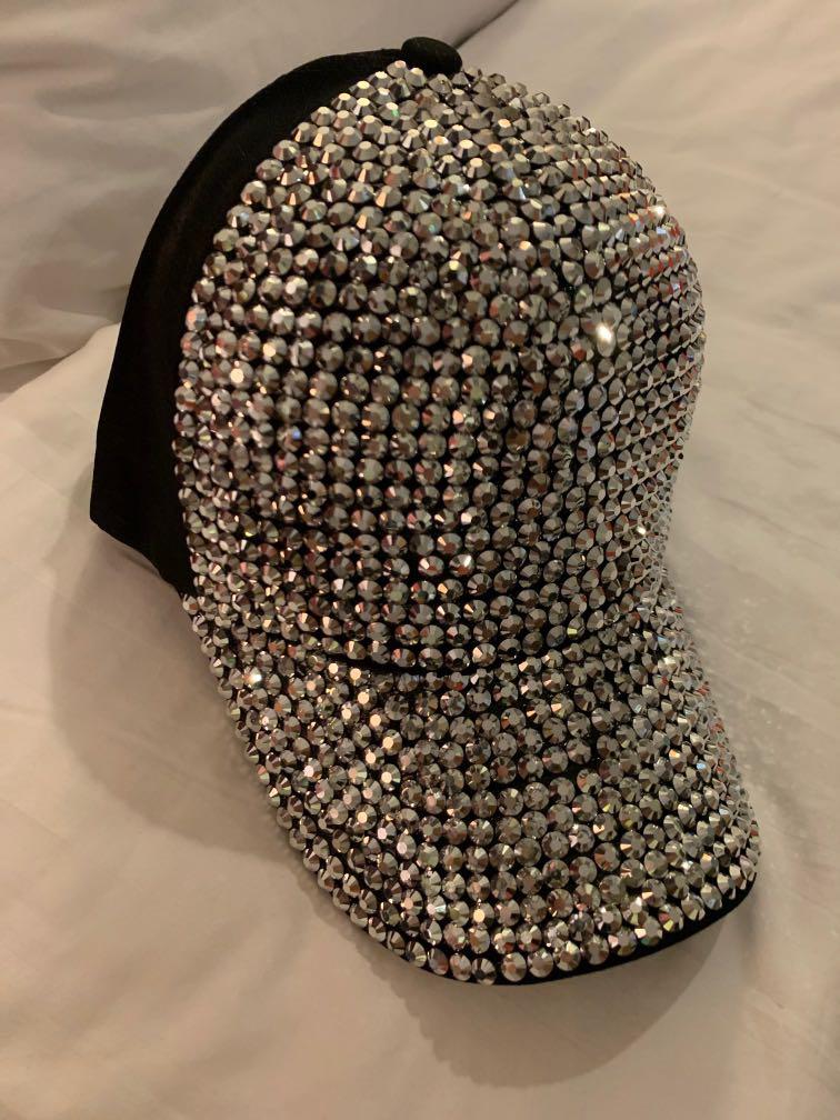 Crystal cap, Women's Fashion, Watches & Accessories, Hats & Beanies on ...