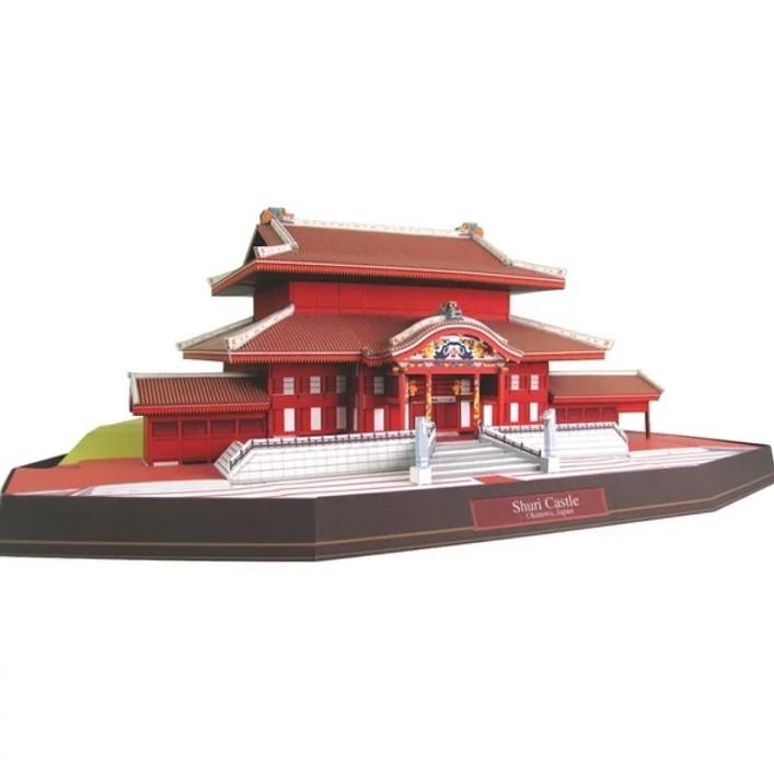 DIY MINIATUR PAPERCRAFT SHURI CASTLE JAPAN, Toys & Collectibles, Mainan ...
