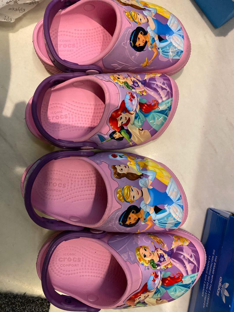 frozen and princess croc, Babies & Kids, Babies & Kids Fashion on Carousell