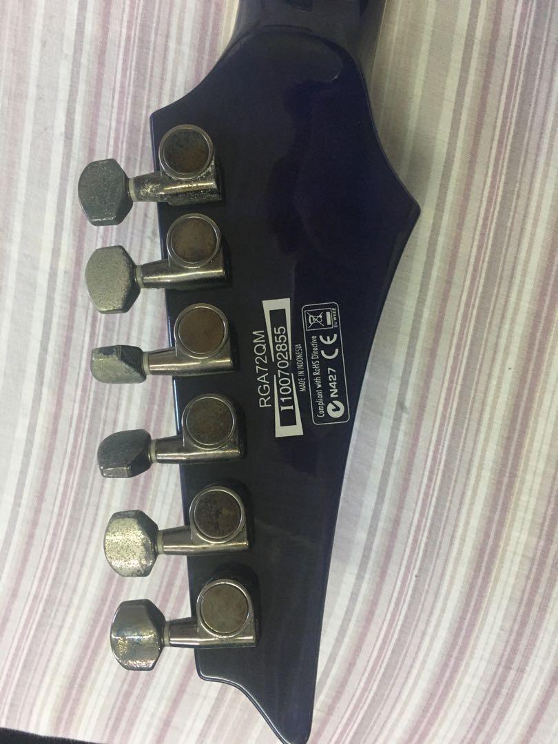 FS : IBANEZ RGA72QM, Hobbies & Toys, Music & Media, CDs & DVDs on Carousell