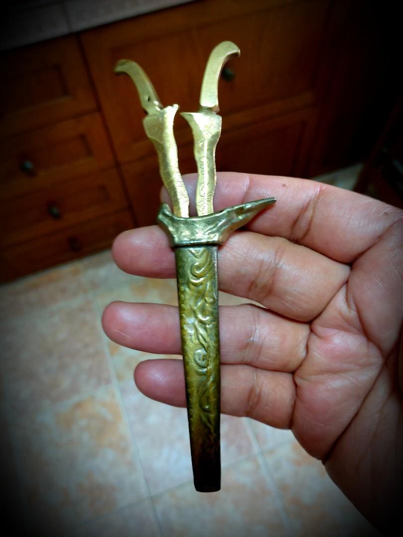 Keris Mini ( Tembaga Kuning), Everything Else on Carousell