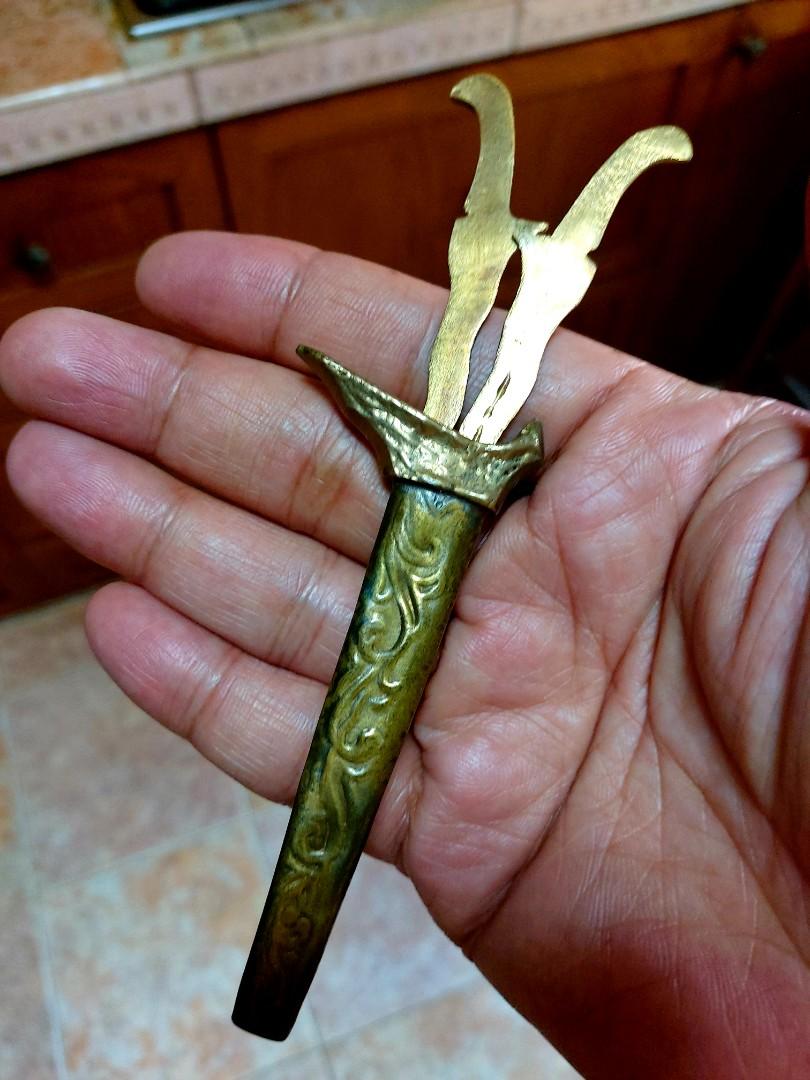 Keris Mini ( Tembaga Kuning), Everything Else on Carousell