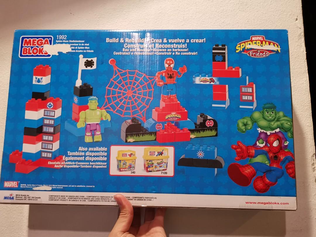 Mega Bloks City Adventure Super Set - 75 Pieces - Marvel Spider-man ...