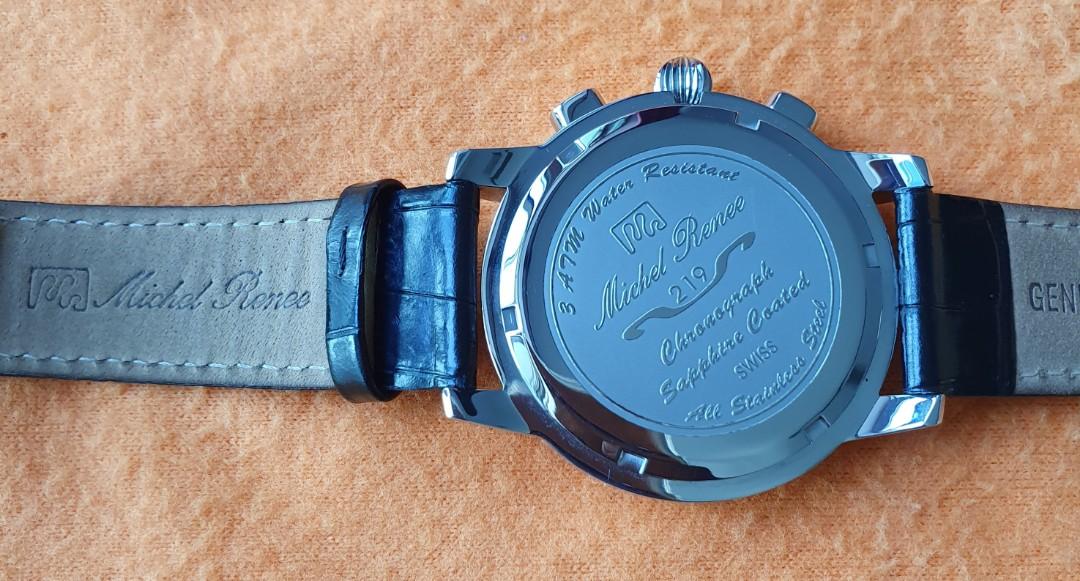 Michel Renee designer chronograph - BNWOT, Luxury, Watches on Carousell