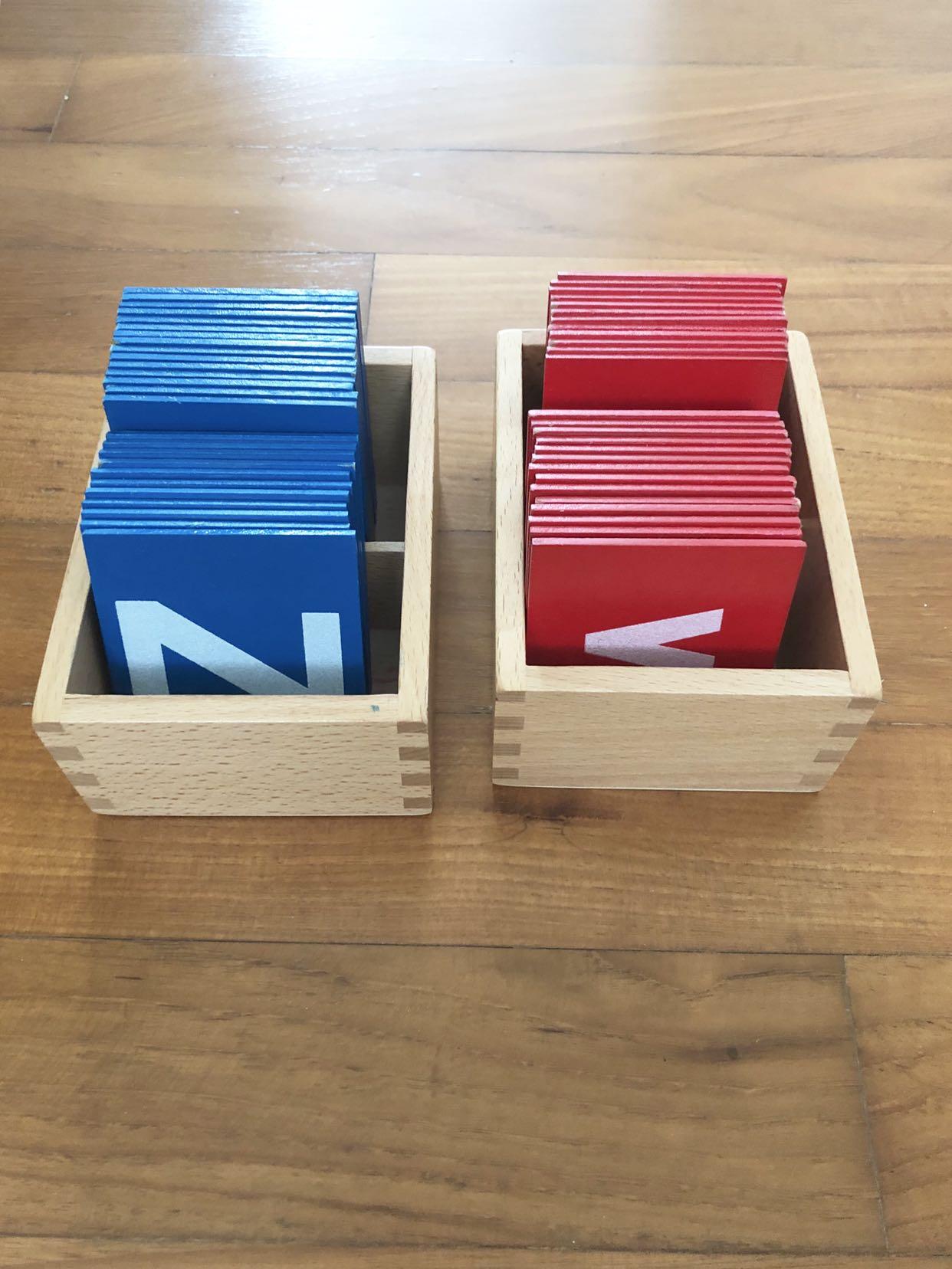 Montessori Sandpaper Letters, Hobbies & Toys, Toys & Games on Carousell