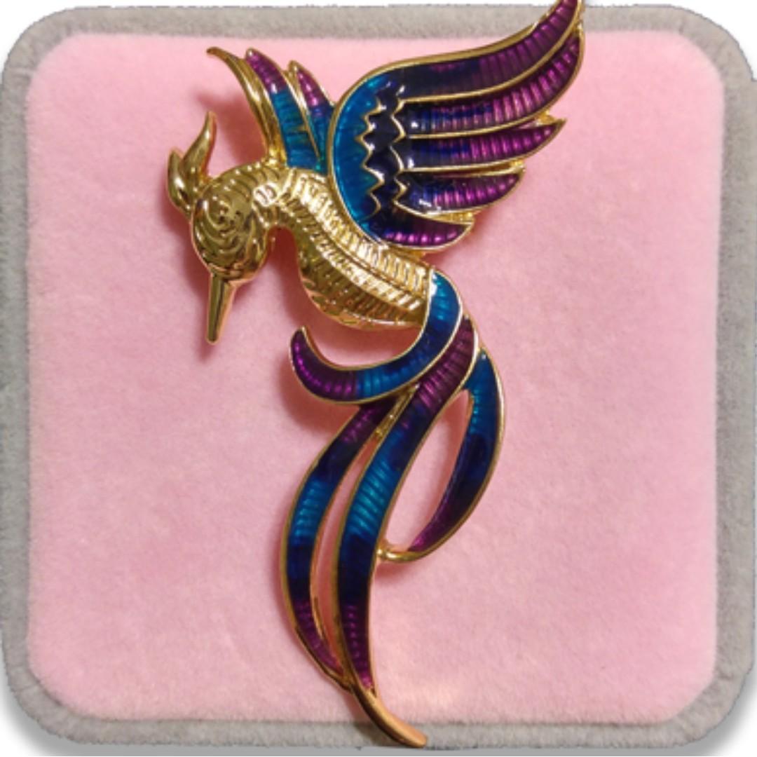 Peranakan Phoenix Brooch, Women's Fashion, Watches & Accessories, Other ...