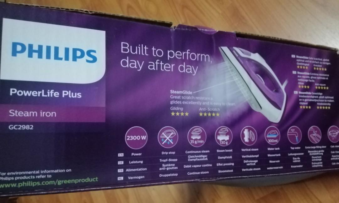 Philip Steam Iron, TV & Home Appliances, Irons & Steamers on Carousell