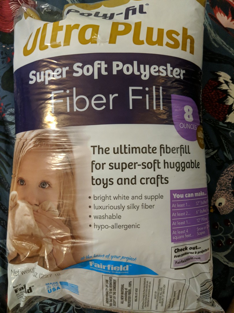 Poly-fill Fiber Fill super soft polyester batting, Hobbies & Toys ...