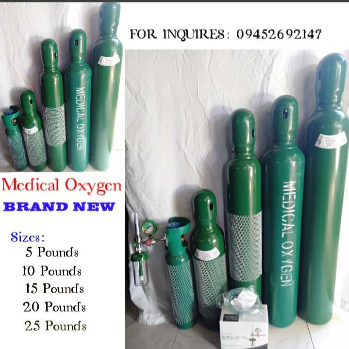 Portable 5Pounds with Regulator complete set Medical Oxygen Tank ...