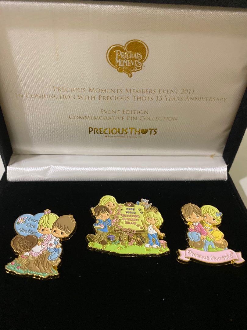 Precious moments 15th anniversary pin collection, Women's Fashion ...