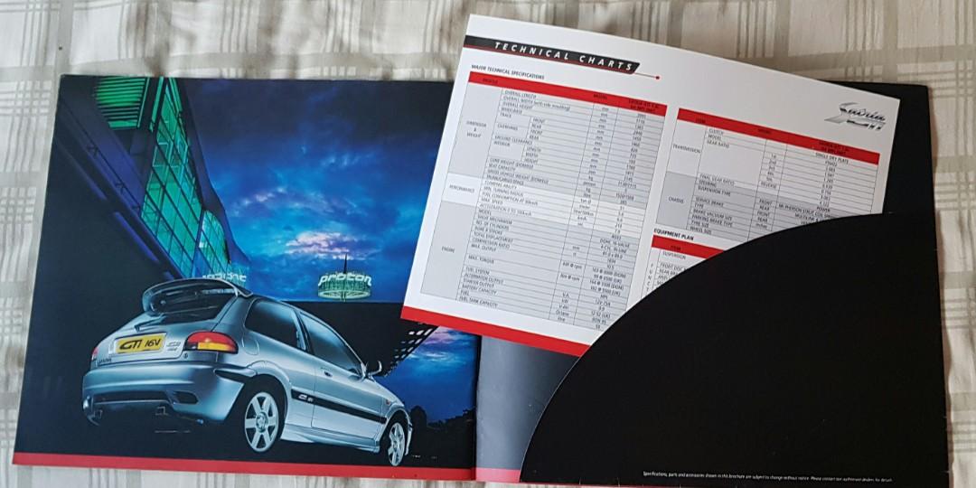proton satria gti neo r3 sales brochure catalogue technical ...