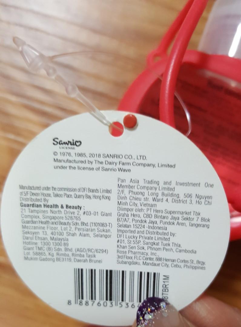 Sanrio Hello Kitty Hand Sanitizer Kills 99% Germs, Beauty & Personal ...