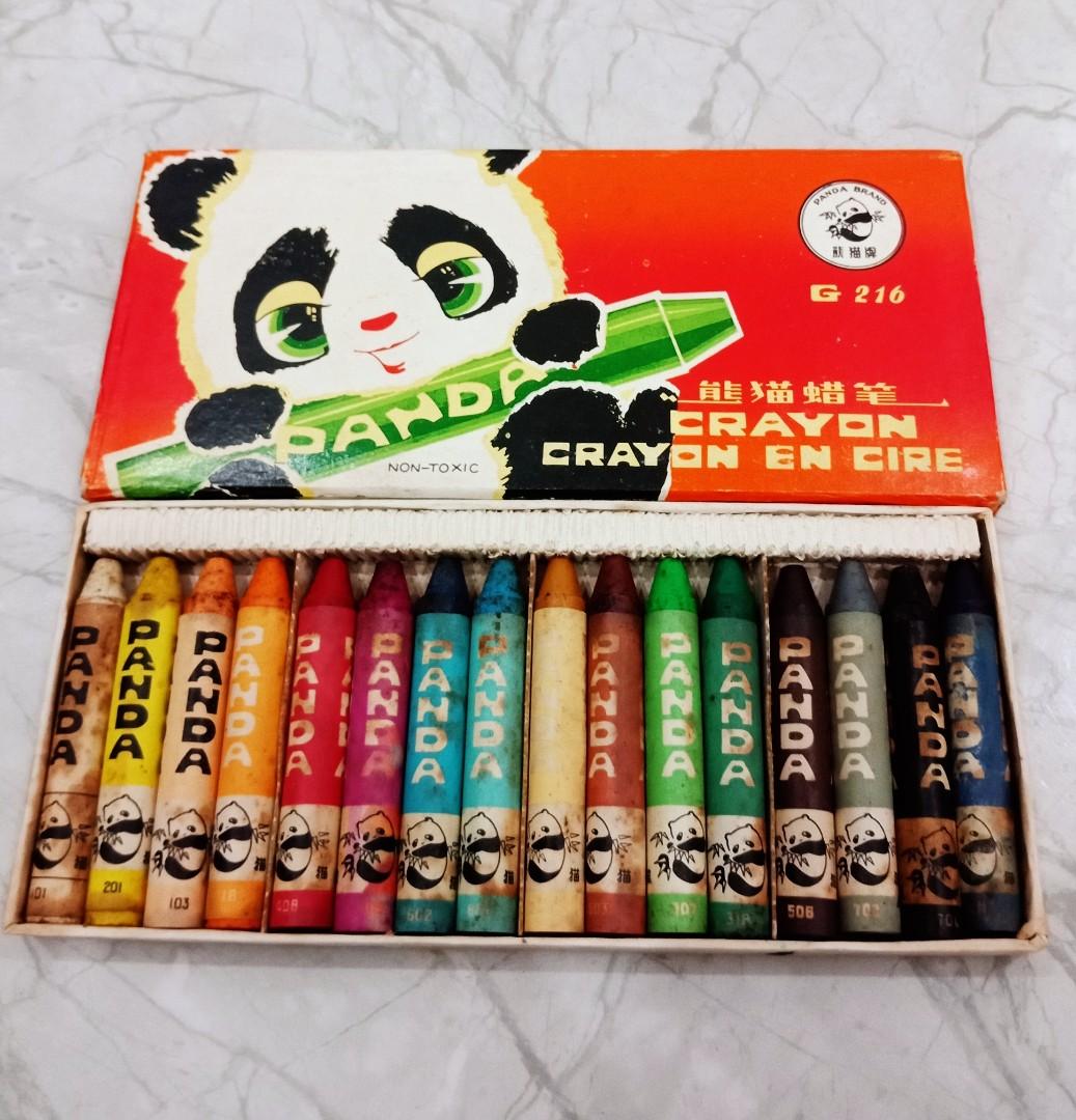 VINTAGE 70's 80's CRAYONS PANDA (NOS), Hobbies & Toys, Collectibles ...
