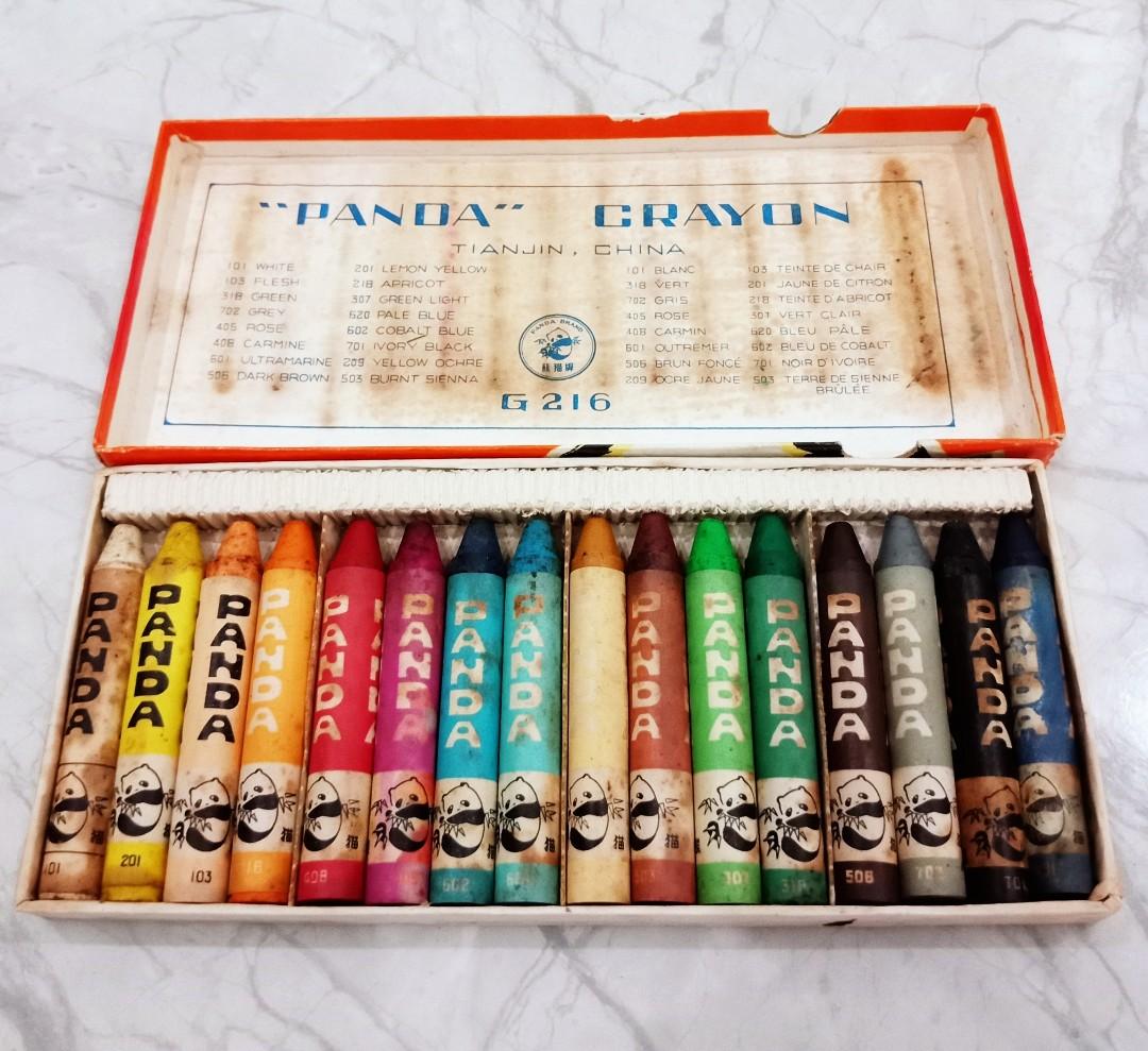 VINTAGE 70's 80's CRAYONS PANDA (NOS), Hobbies & Toys, Collectibles ...