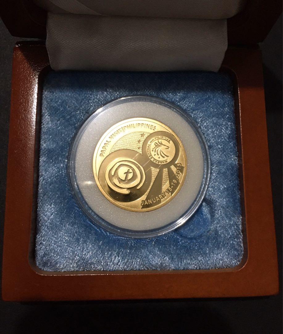 Pope Francis 500 Piso Commemorative Coin with box, capsule, coa # ...