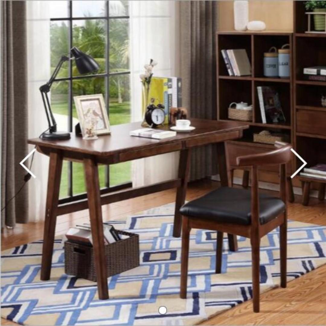 CSC 009 Solid Wood Office Writing Table/Chair, Furniture & Home Living ...