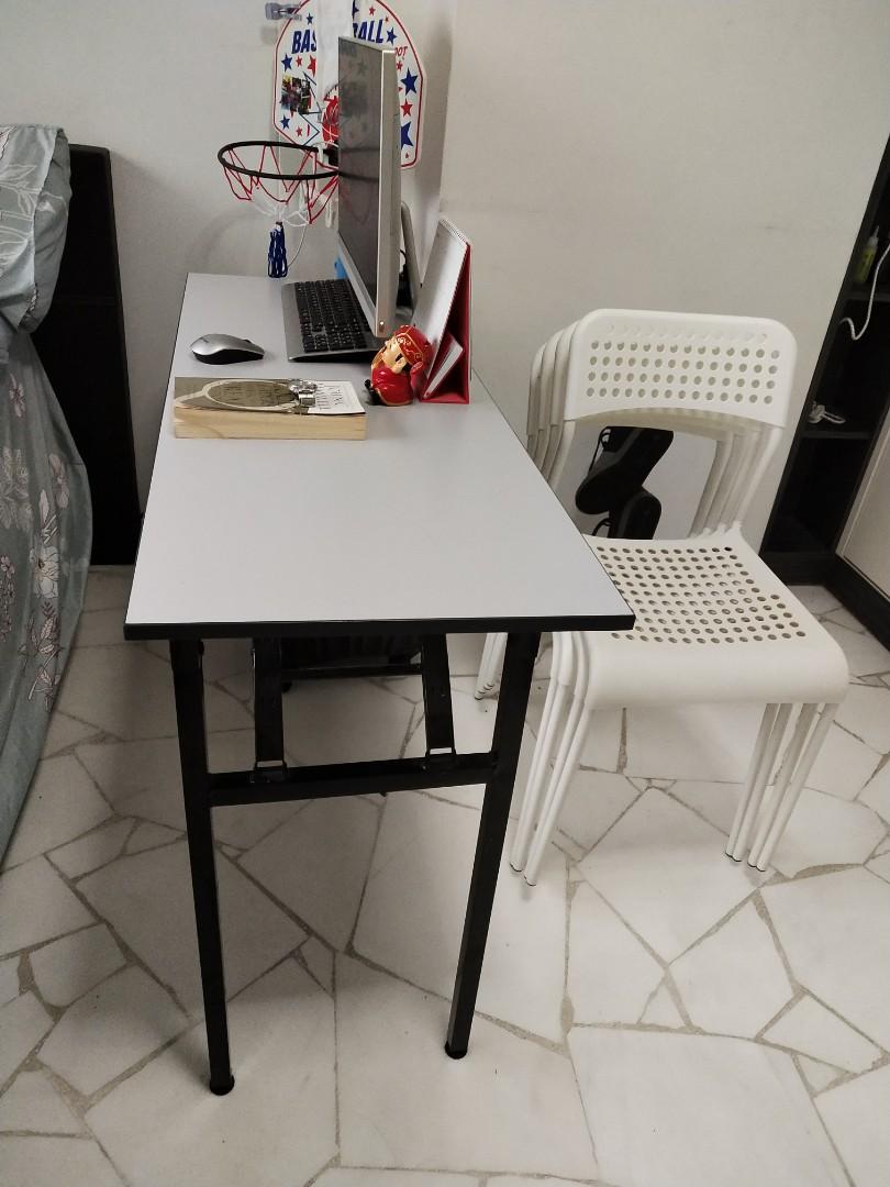 Foldable Table Computer table side table working table, Furniture ...