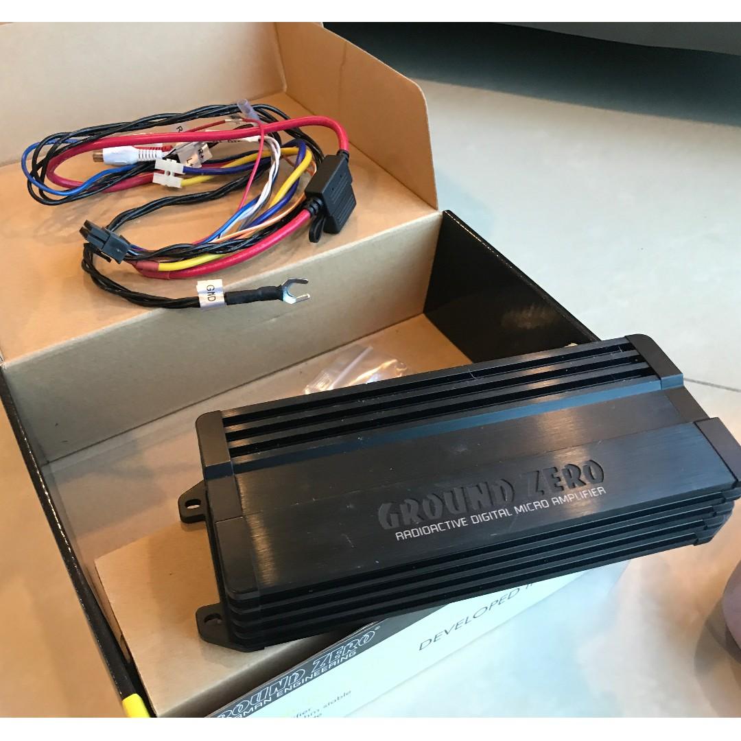 Ground Zero Radioactive GZRA Micro One Mono Block Class D 400 Watts Max ...