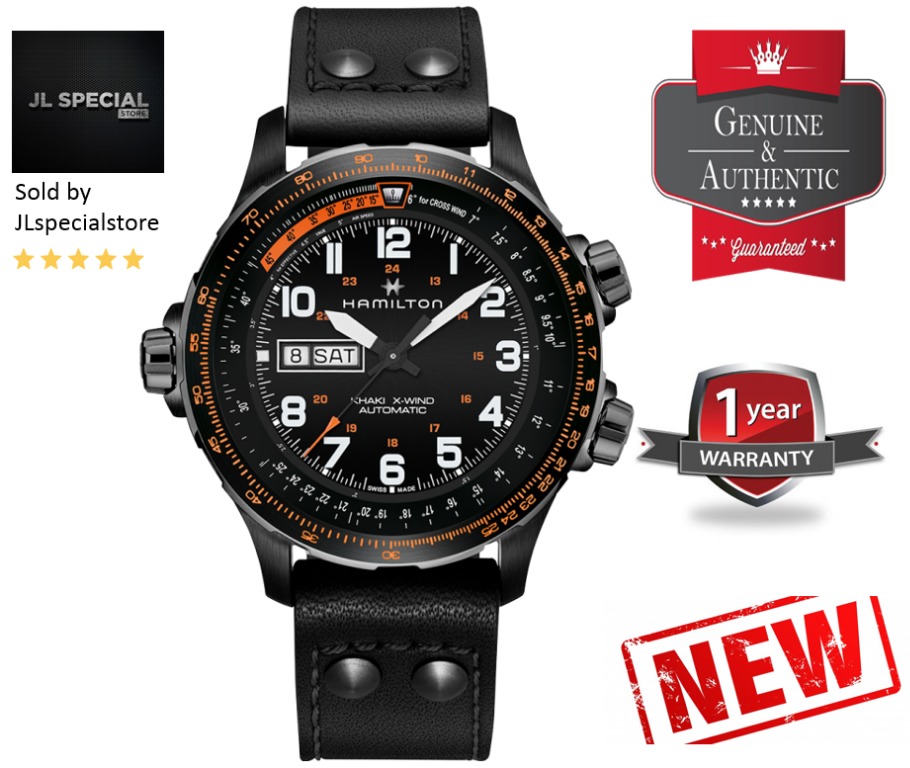 Hamilton Khaki Aviation X-Wind H77785733, Men's Fashion, Watches ...