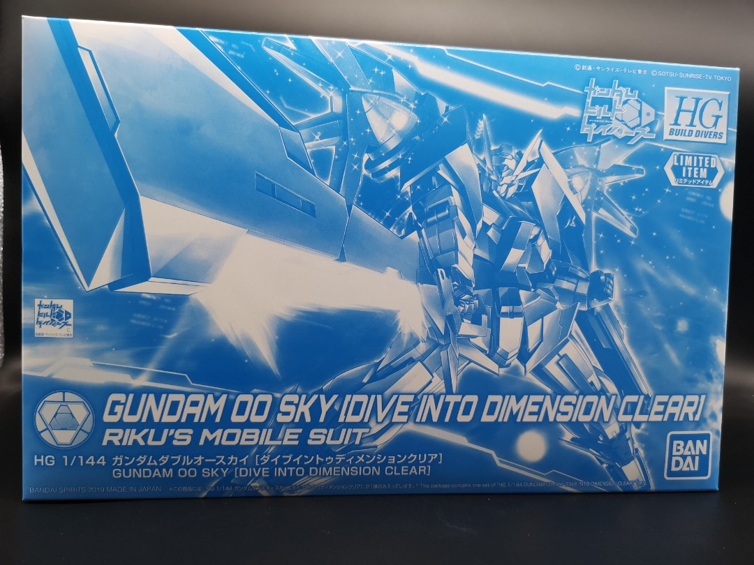**LAST PIECE** HG 1/144 GUNDAM 00 SKY (DIVE INTO DIMENSION CLEAR), Hobbies & Toys, Toys & Games ...