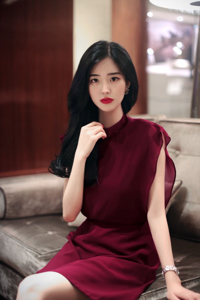 Korean Elegant Red Work Dress (Brand:Milkcocoa), Women's Fashion, Dresses & Sets, Evening ...