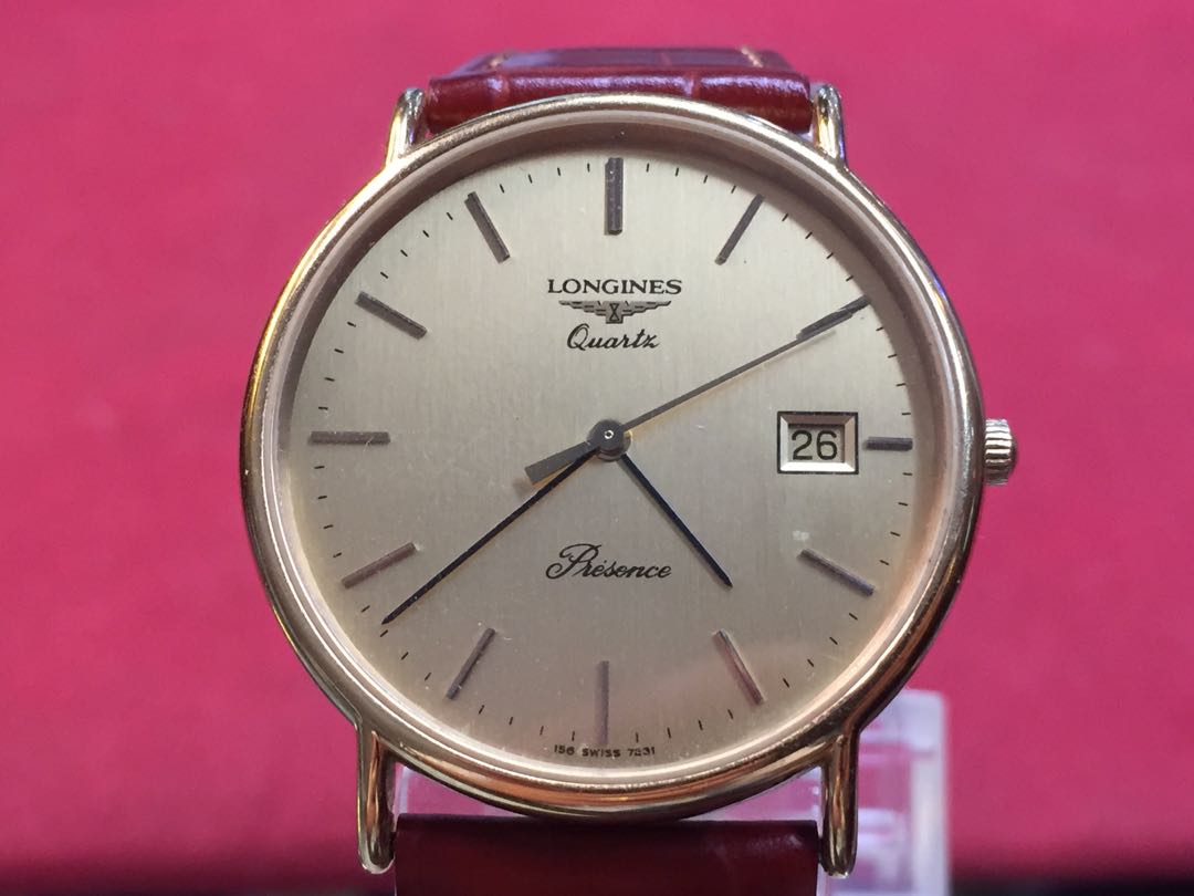 Longines Presence Quartz, Luxury, Watches on Carousell