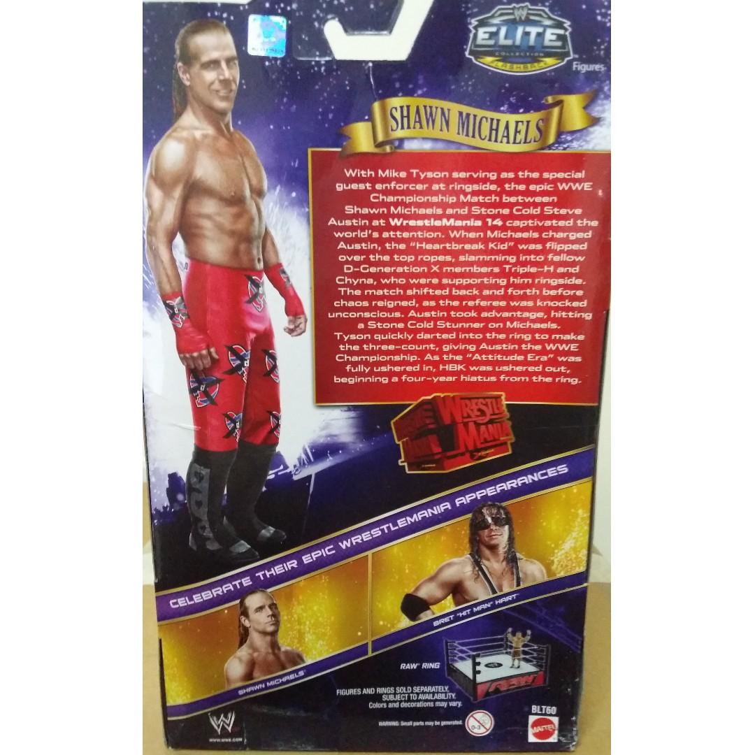 Mattel WWE WrestleMania Flashback Elite Shawn Michaels, Hobbies & Toys ...