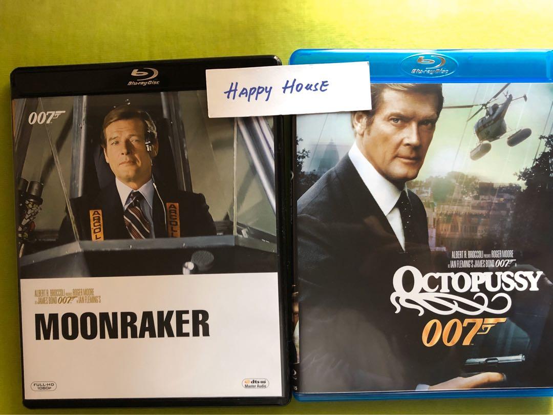 1983 Octopussy 鐵金剛勇破爆炸黨 1979 Moonraker 鐵金剛勇破太空城2 spy films movies 007 James Bond blu ray blu-ray ...