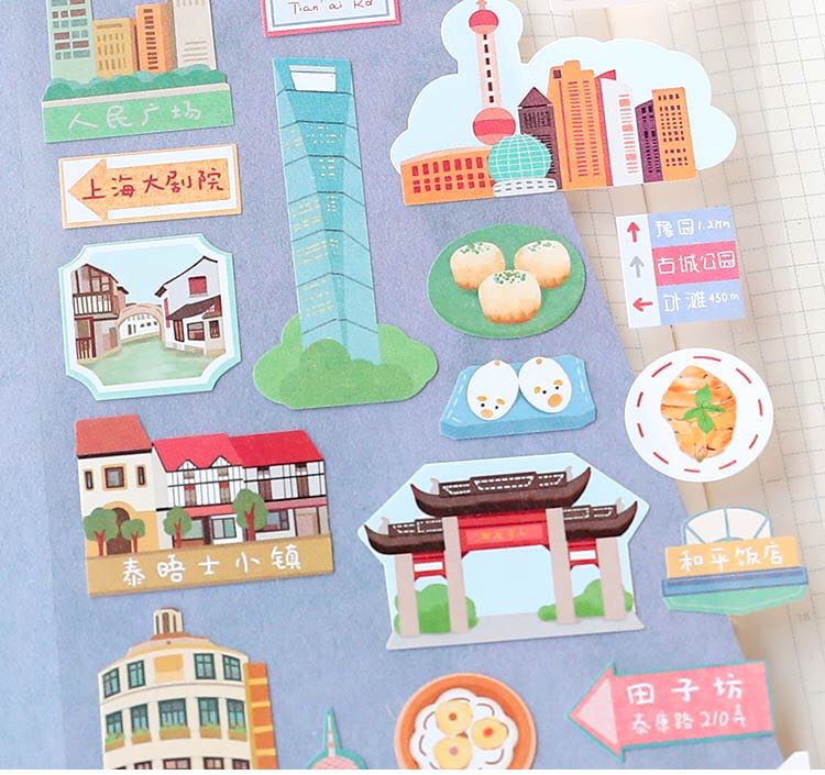 [PO] shanghai China stickers sheet, Design & Craft, Craft Supplies ...