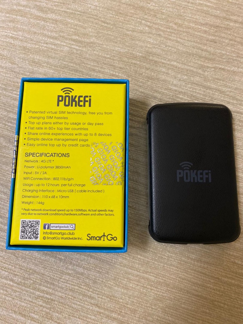 PokeFi Mobile WiFi Portable Hotspot (Not Apple IPhone, Samsung Galaxy, Huawei, Dongle), Mobile ...