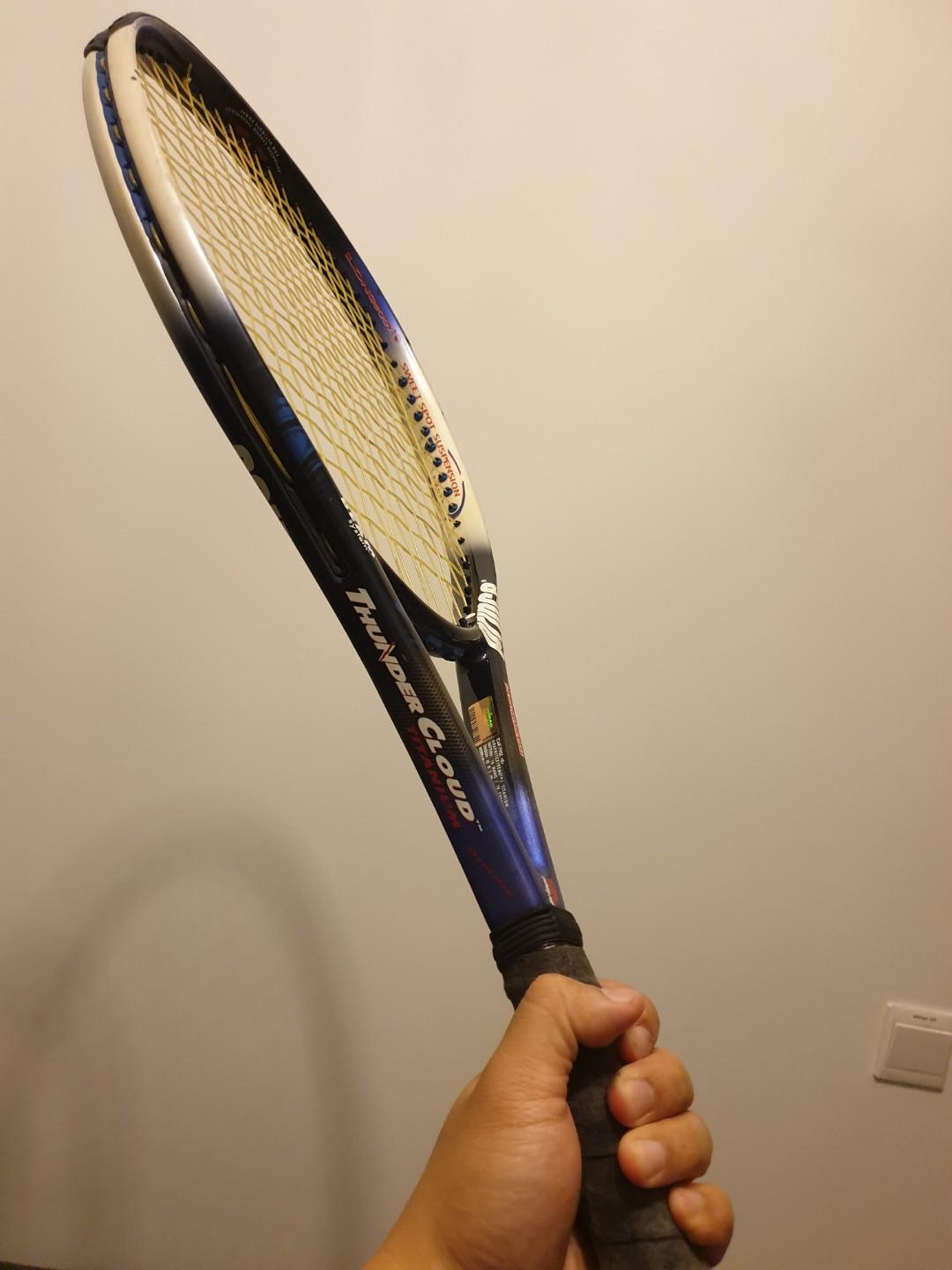 Prince Thunder Cloud Titanium Tennis Racket, Sports Equipment, Sports ...