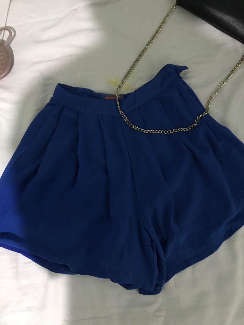 Royal Blue Shorts Womens Fashion Bottoms Shorts On Carousell