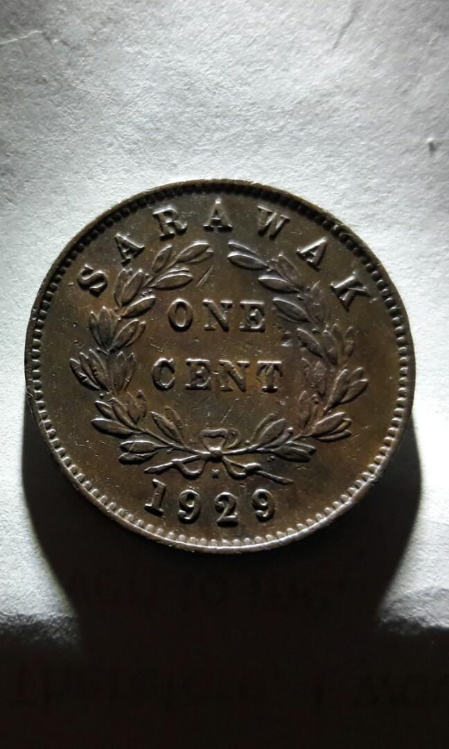 Sarawak 1929 H 1Cent old coins Charles Brooke Rajah, Hobbies & Toys, Memorabilia & Collectibles ...