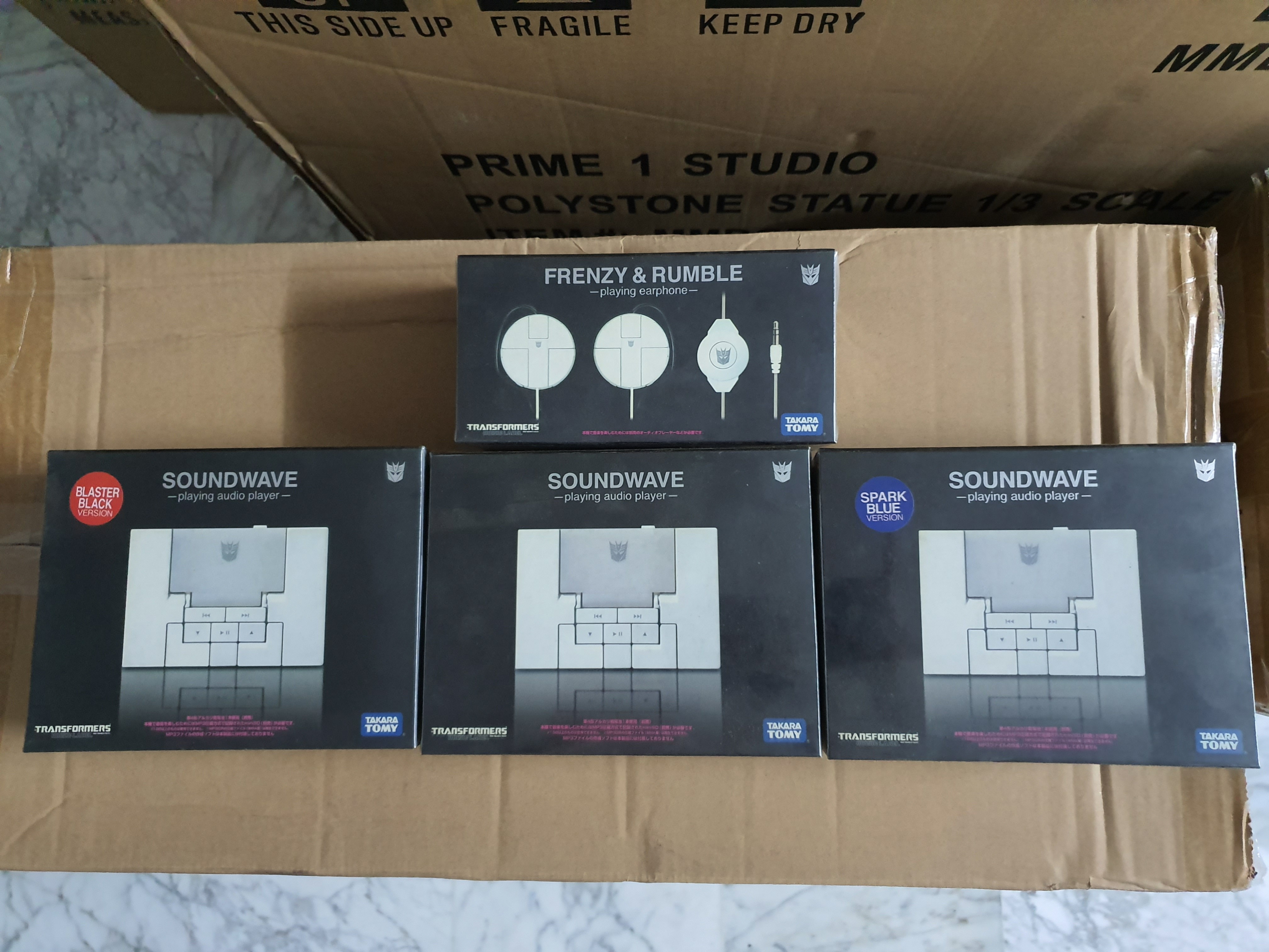 Takara Tomy Transformers Soundwave Frenzy Rumble Audio MP3 Player Toys ...