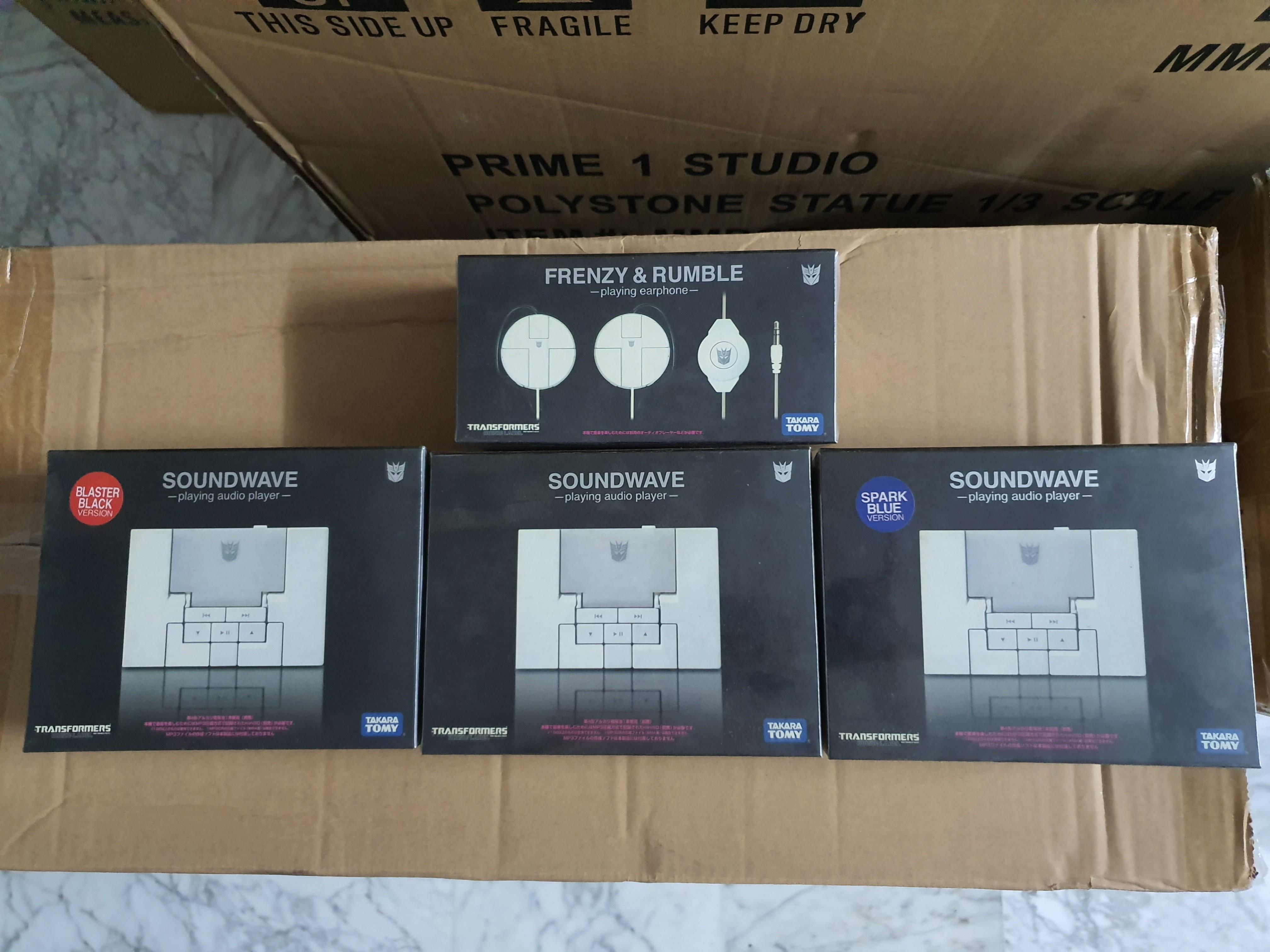 Takara Tomy Transformers Soundwave Frenzy Rumble Audio MP3 Player Toys ...